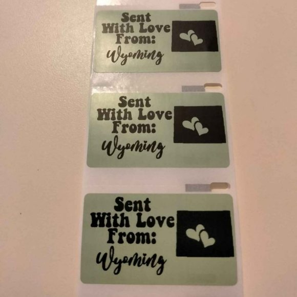 Hand Crafted | Office | 0 Wyoming Shipping Labels Thermal Packaging ...